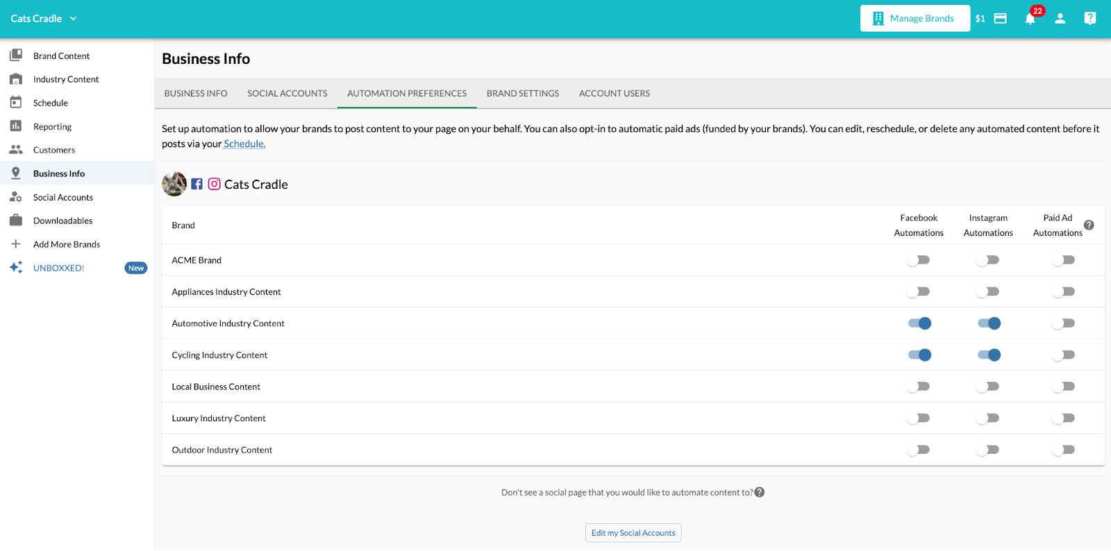Managing Settings in Business Info – Retailer Academy